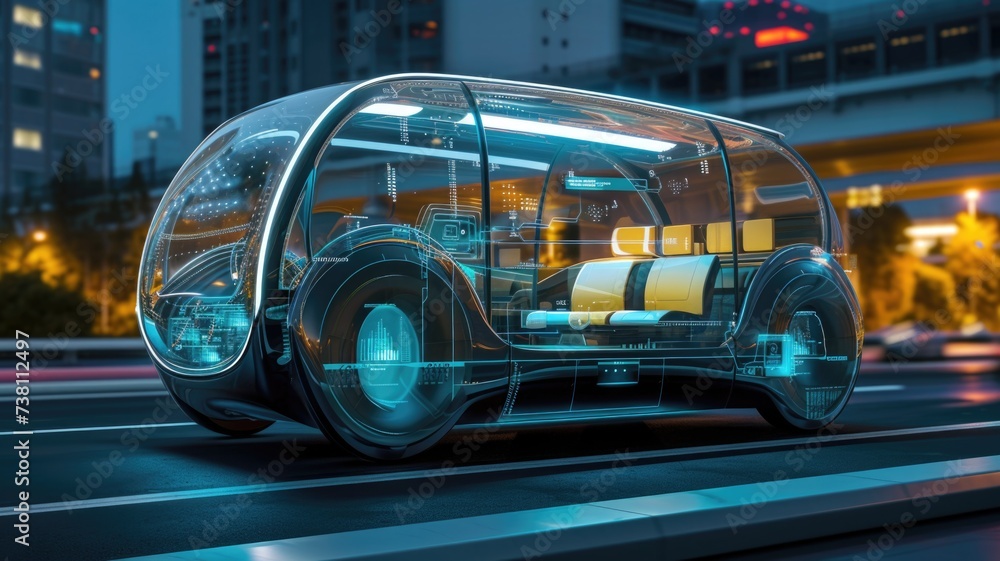 Futuristic Autonomous Vehicle, Conceptual design of a self-driving car ...