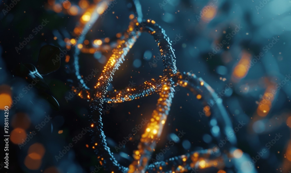 Science Molecule DNA gene spiral molecule structure, genetics ...