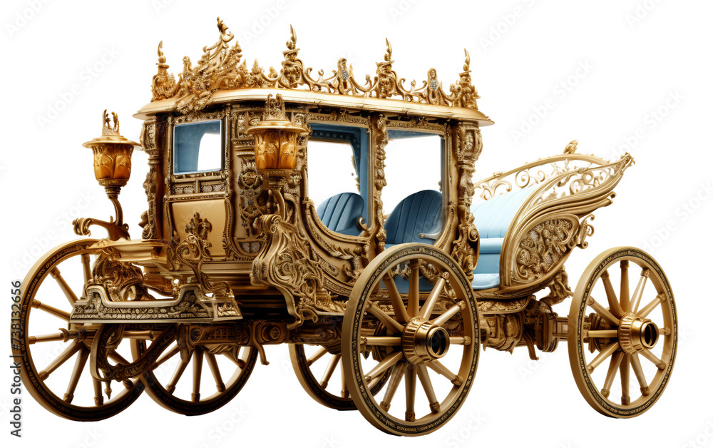 Chariot Captured in Solitude Isolated on Transparent Background PNG ...