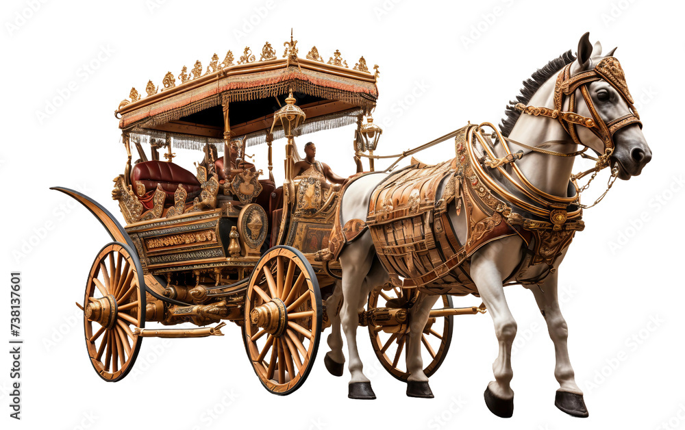 Egyptian War Chariot Isolated on Transparent Background PNG. Stock ...