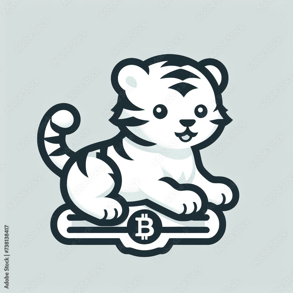 Immerse yourself in the world of elegance as a charming cartoon cat ...