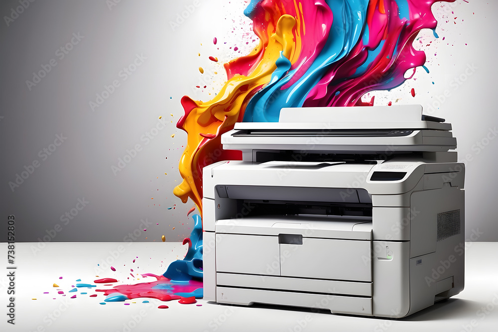 Office or business color-splashed printer or photocopier for superior ...