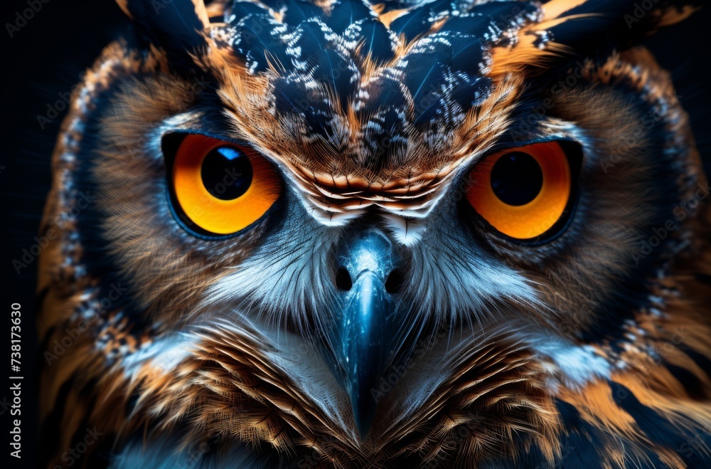 Captivating creature, with piercing eyes and a haunting screech, the ...