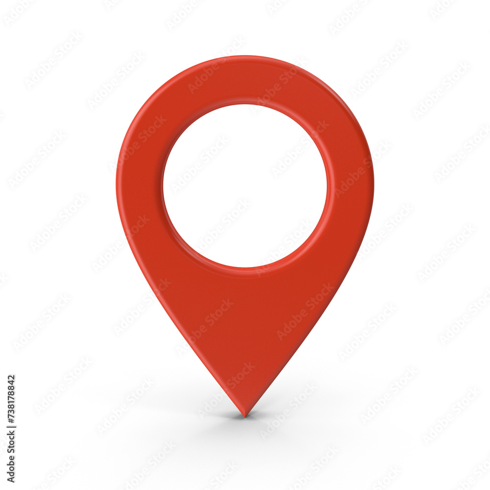 3D Rendering Realistic PNG Location map pin GPS pointer markers GPS ...