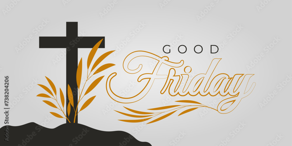 good friday background with crosses Stock Vector | Adobe Stock
