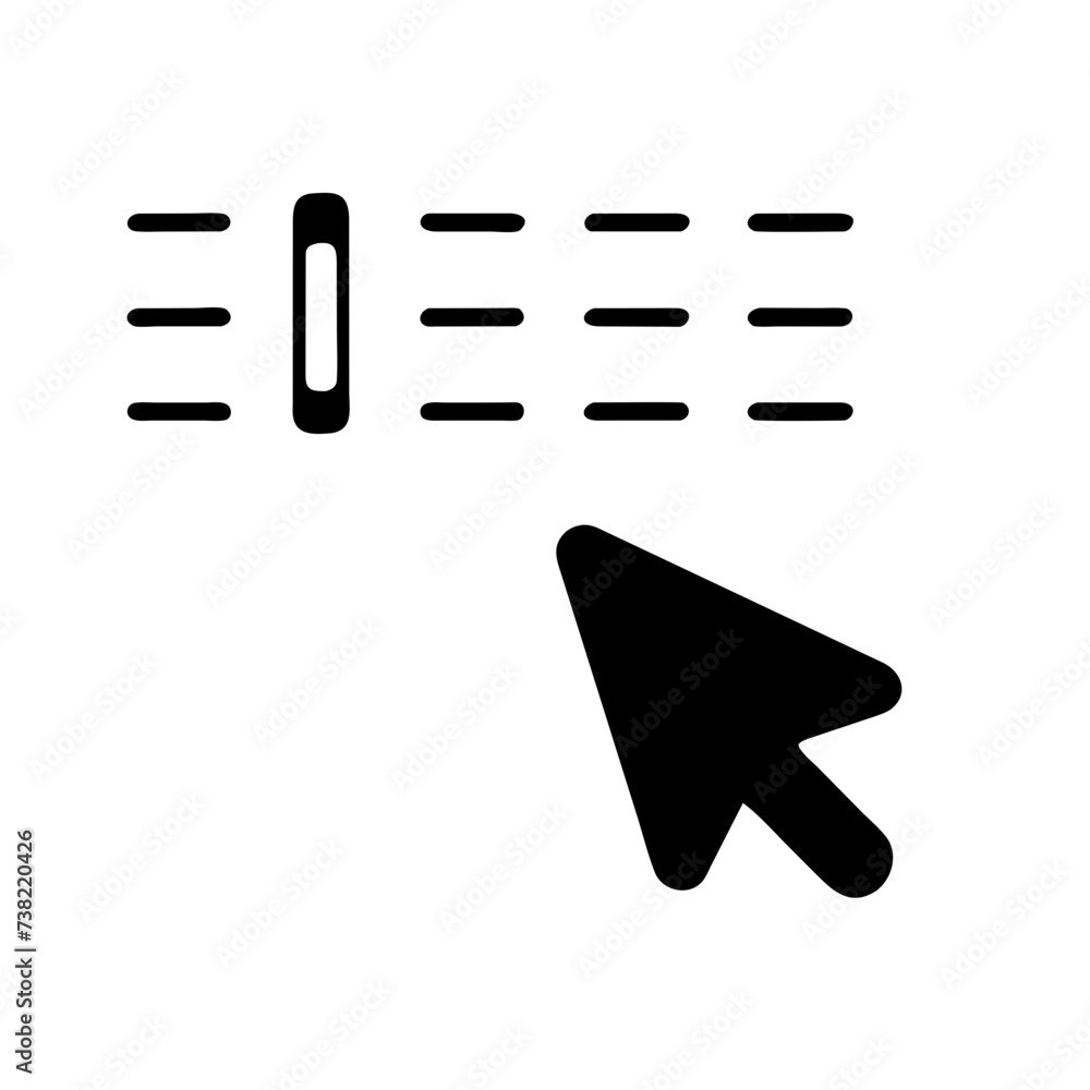 Computer mouse click cursor arrow icon, loading icon. Cursor icon ...