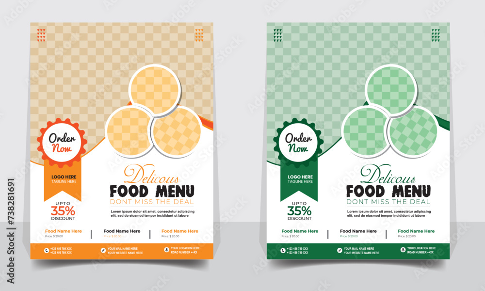 Fast Food Flyer Design Template cooking, cafe and modern restaurant ...