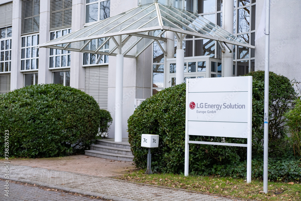LG Energy Solution Ltd battery manufacturing company building, ev ...