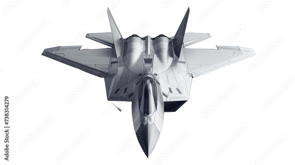 Jet fighter, supersonic airplane isolated on transparent background ...
