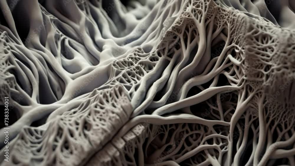 This scanning electron microscope showcases the detailed surface ...