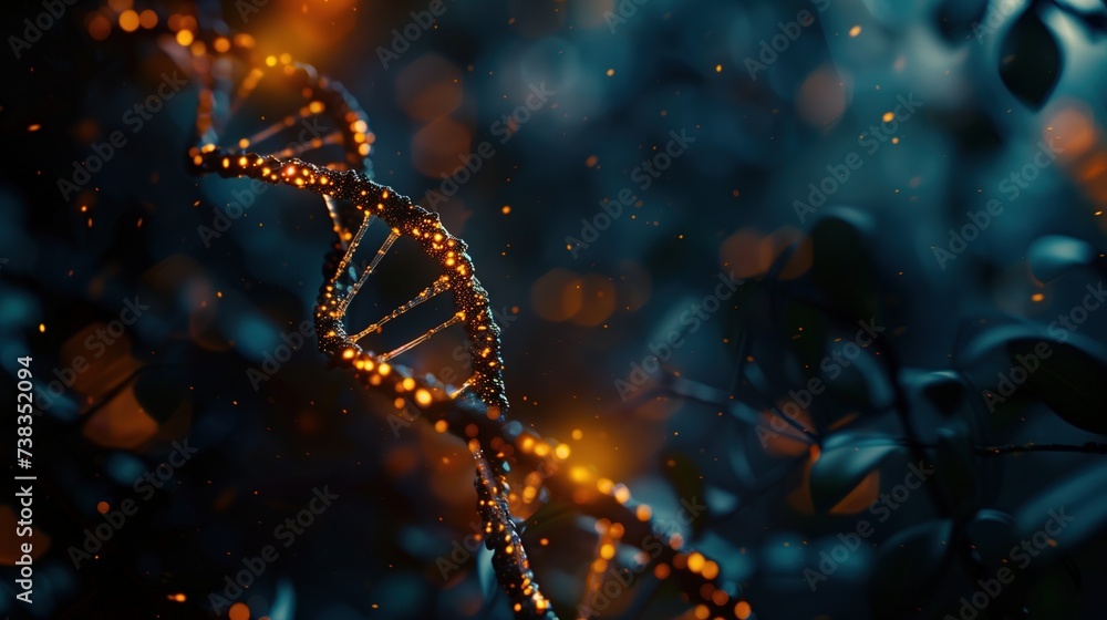 Chemical Choreography: 3D DNA Helix Strand – A Dance of Medical ...