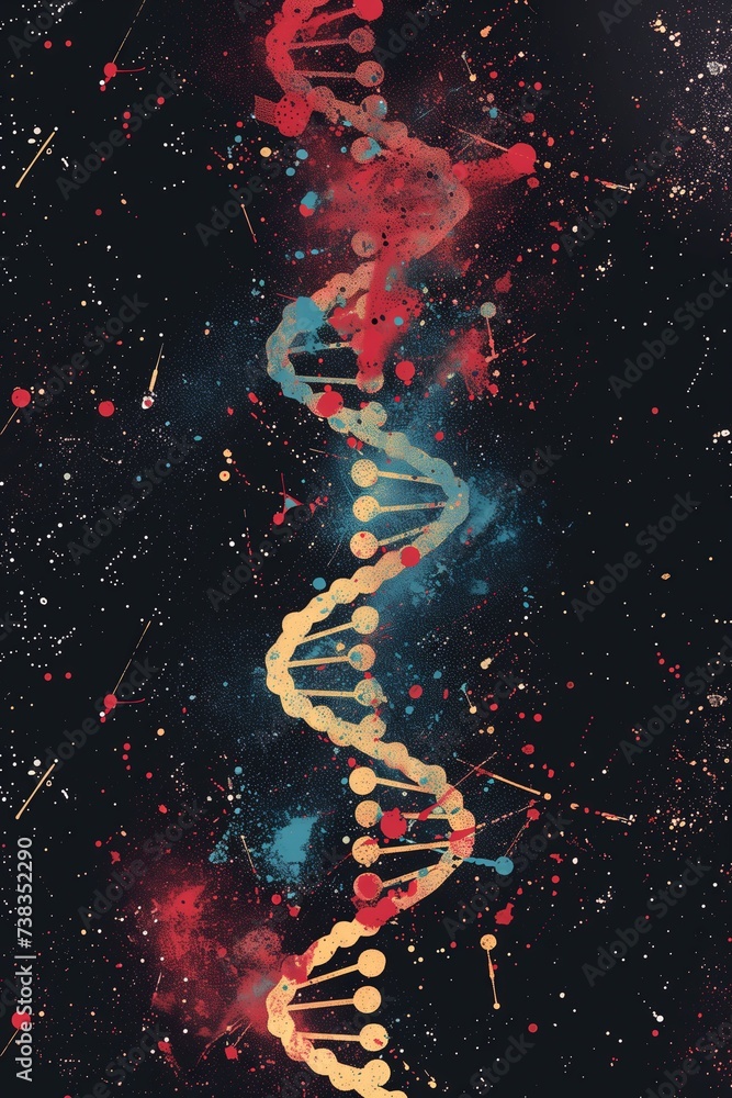 Molecular Symphony: 3D Representation of DNA Double Helix – A Visual ...