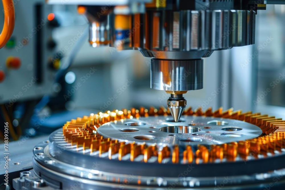 Metalworking cnc machine demonstrating the capabilities of modern ...