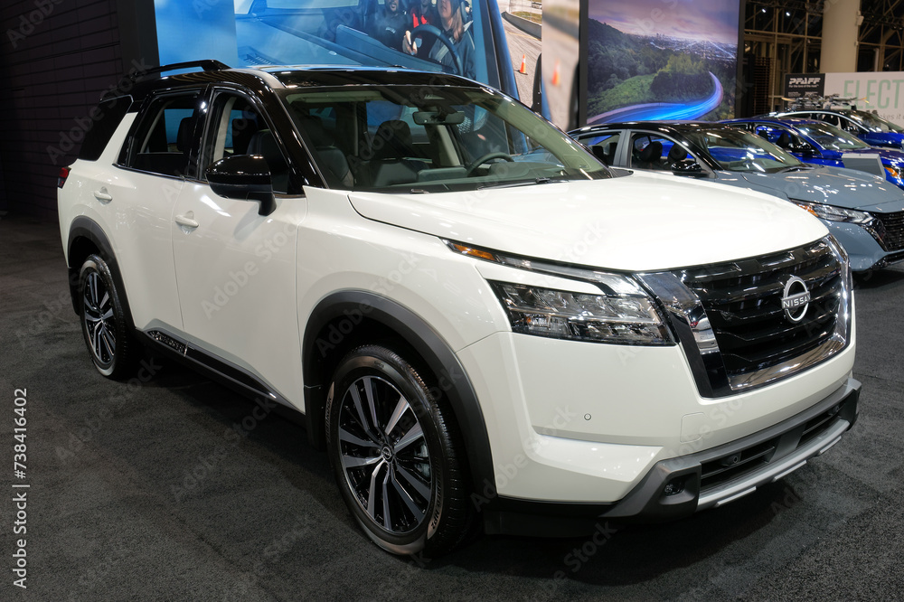TORONTO-FEBRUARY 15, 2024: Nissan Pathfinder new model for 2024 at the ...