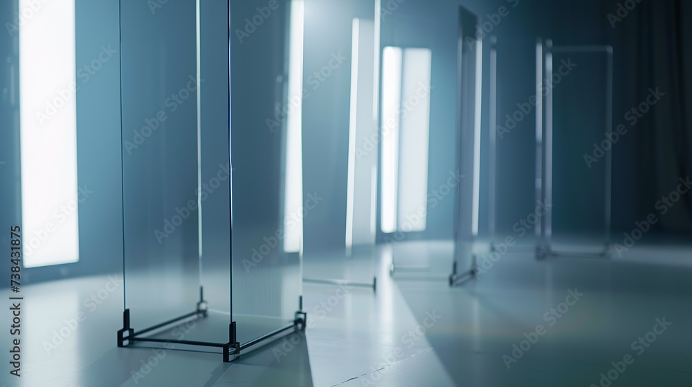 Sneeze guards social distancing barriers and shields : Generative AI ...