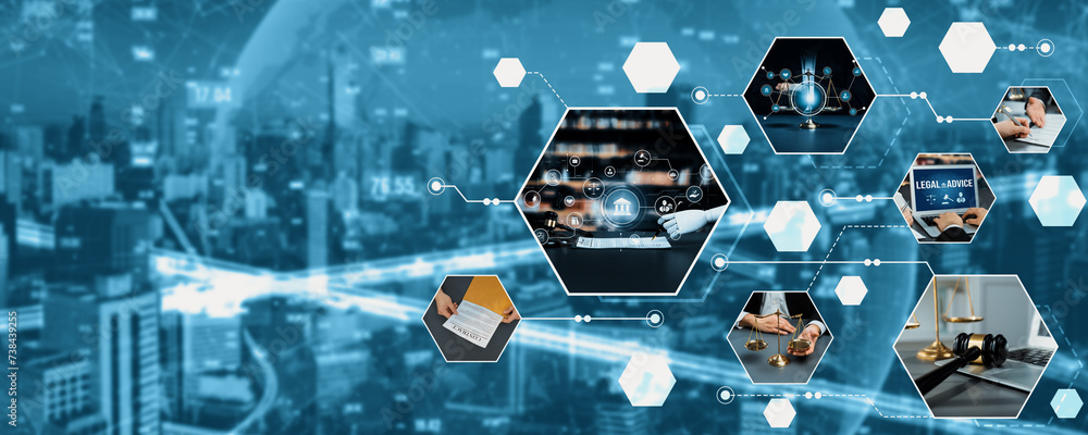 AI rules and law concept enforce to control AI artificial intelligence ...