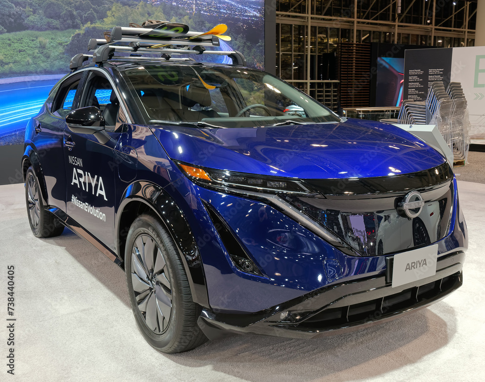 TORONTO-FEBRUARY 15, 2024: The all new Nissan Ariya at the 2024 ...