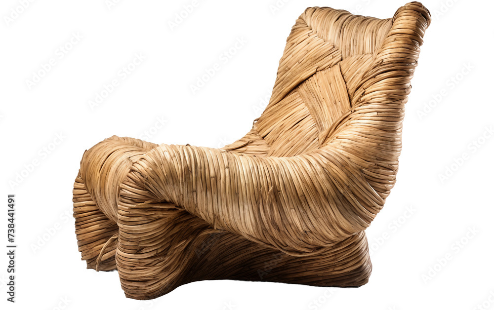Abaca Chair Made from Sustainable Materials Isolated on Transparent ...