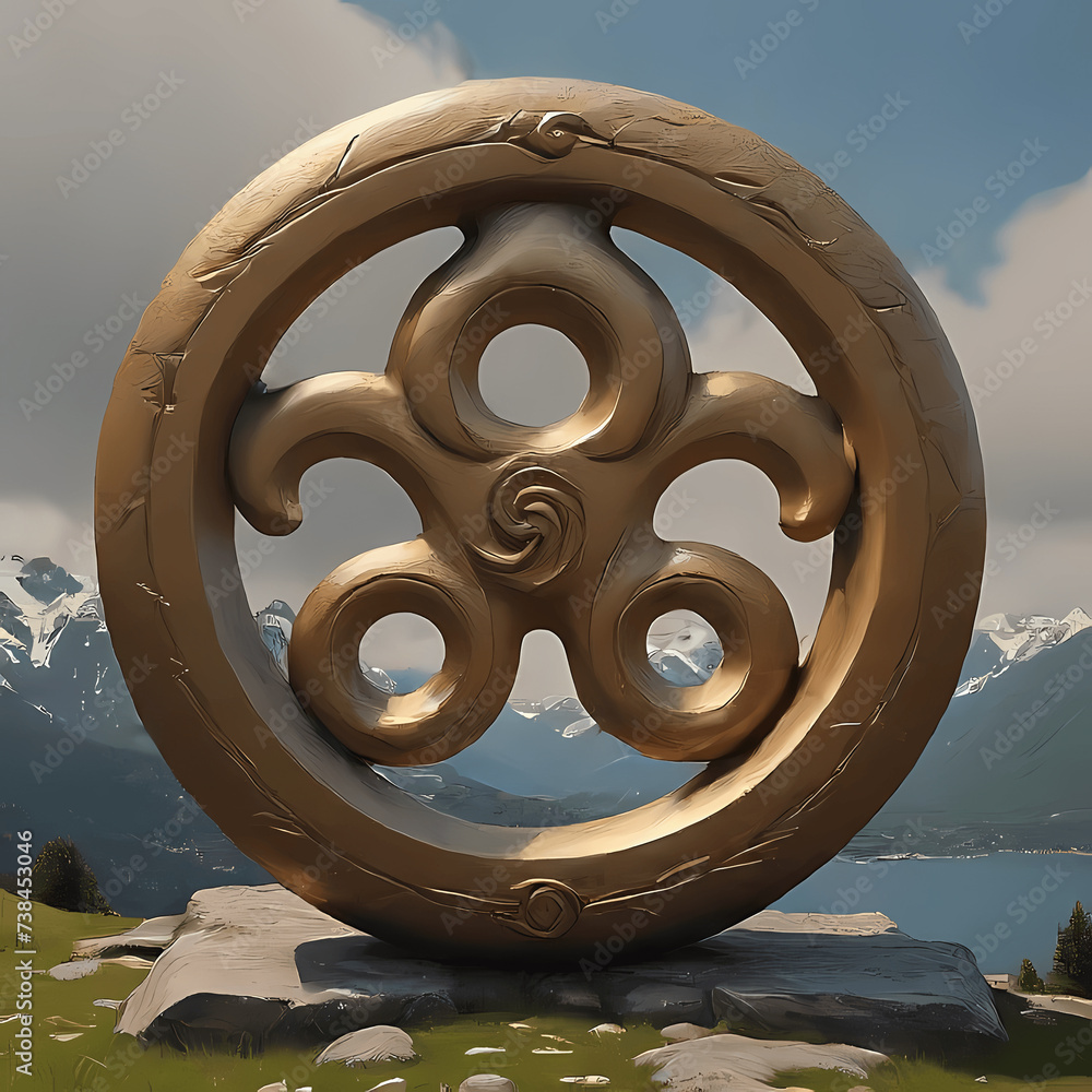 Celtic symbol, Triskelion, an ancient symbol representing spiruality ...