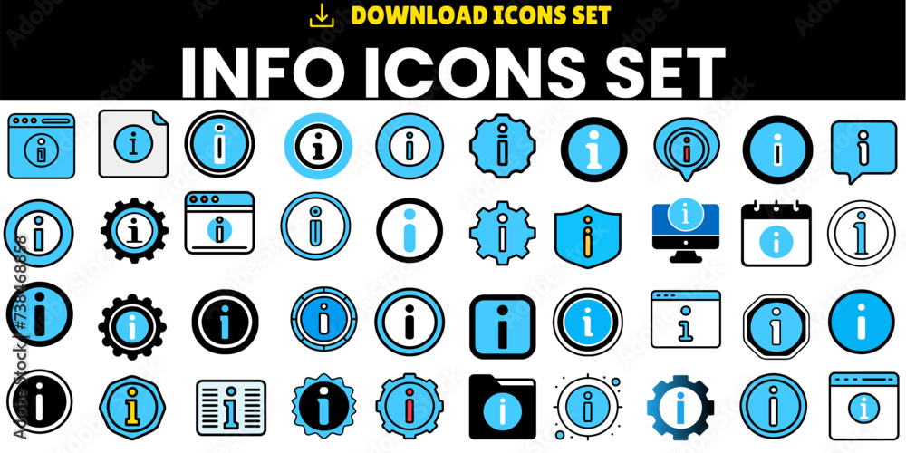 Information Vector Icons: Information Icon Set. Simple and Minimal ...