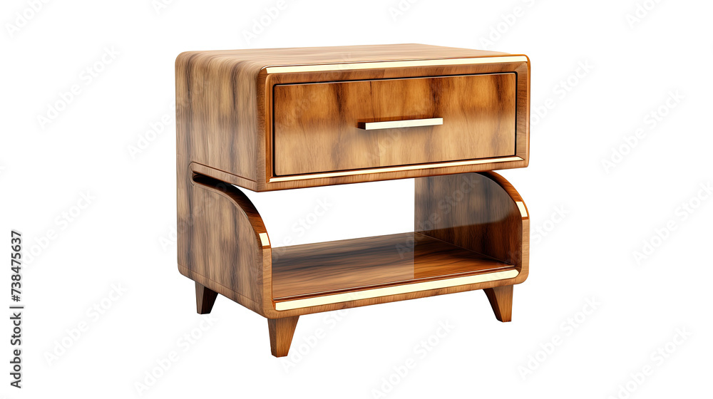 Bedside table Interior design concept furniture for living isolated on ...