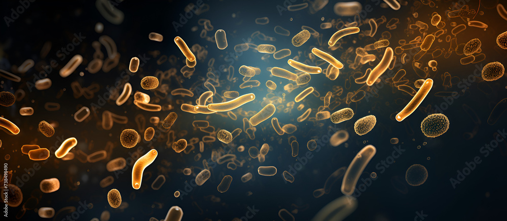 Microscopic view of bacteria 3d illustration Legionella pneumophila ...