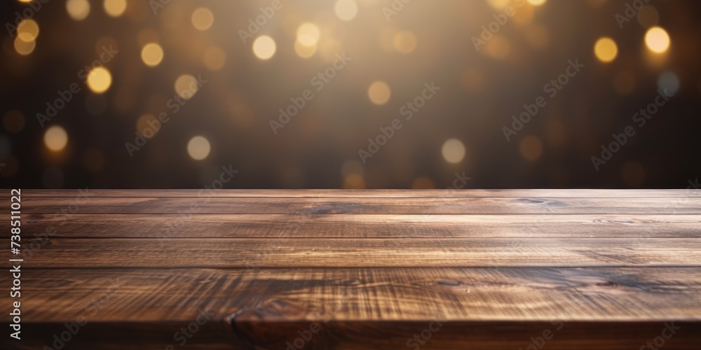 Wooden tabletop background, suitable for display or montage purposes ...
