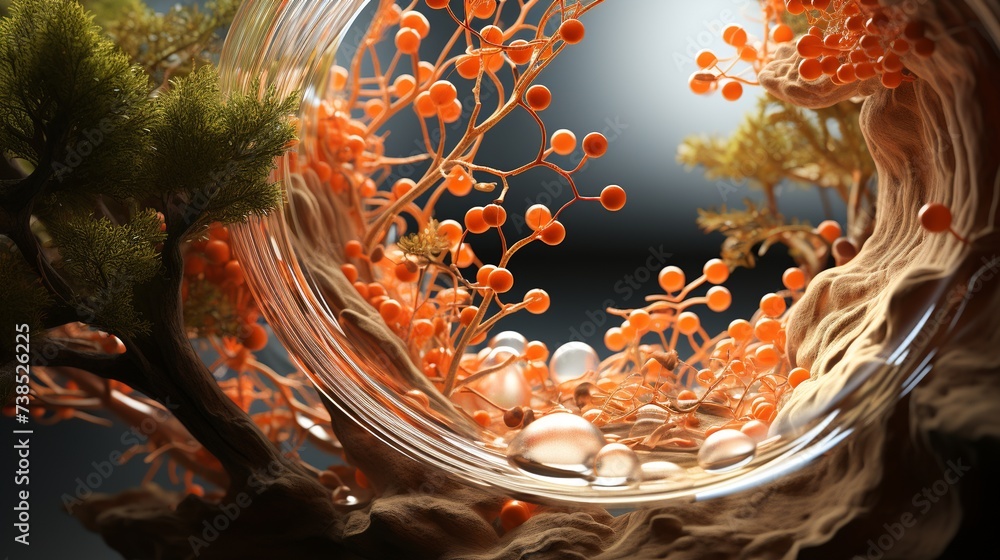 The anatomical structure of a Basil bacterial cell when magnified using ...