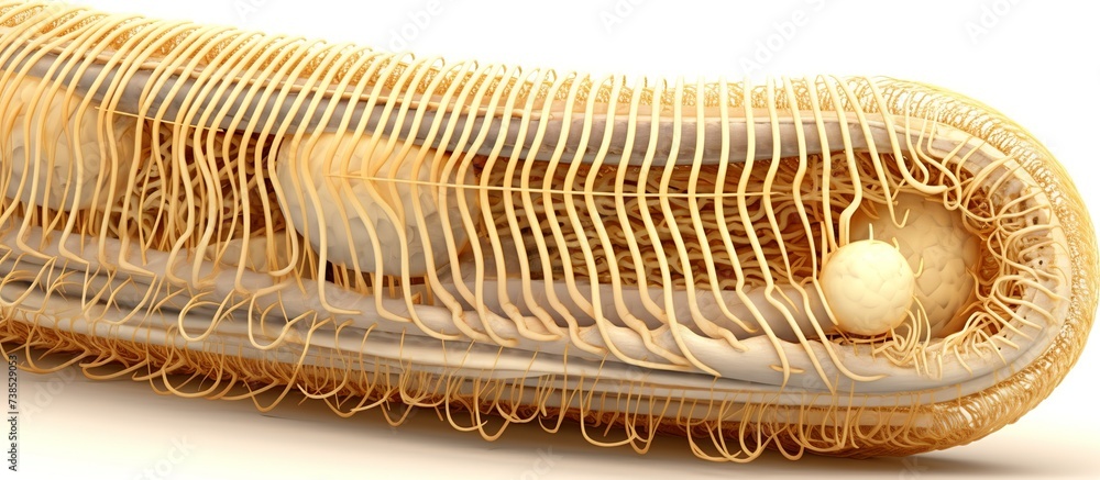 The anatomical structure of a Basil bacterial cell when magnified using ...