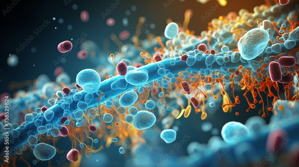 The anatomical structure of a Basil bacterial cell when magnified using ...