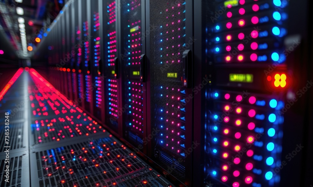 large detailed floorplan of a server network . network server room ...