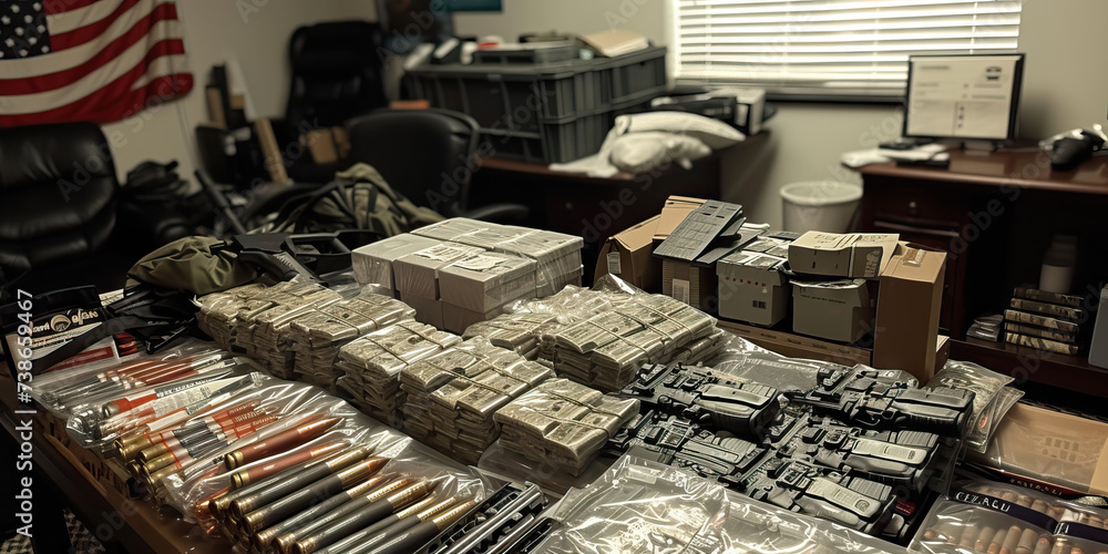 Counterfeit Goods Sting: Law Enforcement Conducting a Sting Operation ...