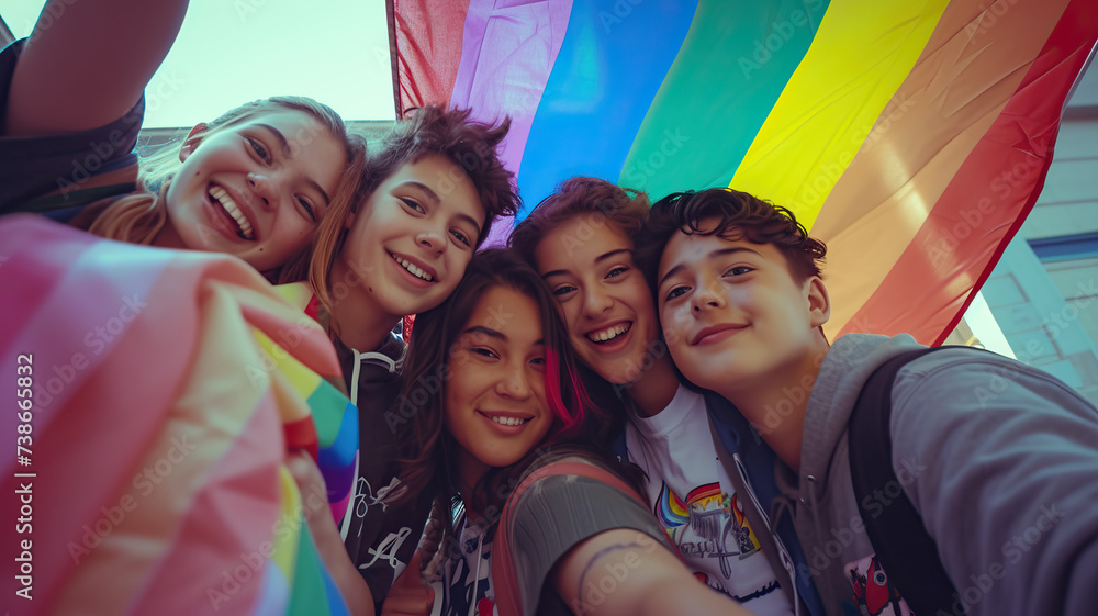 High School Queer Alliance: A group of LGBTQ+ teens forming a ...