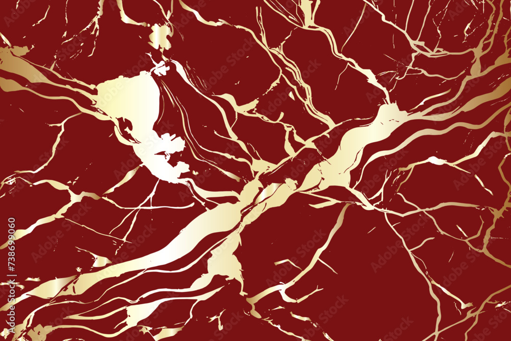 Modern red and golden maroon background. Gold marble texture. Golden ...