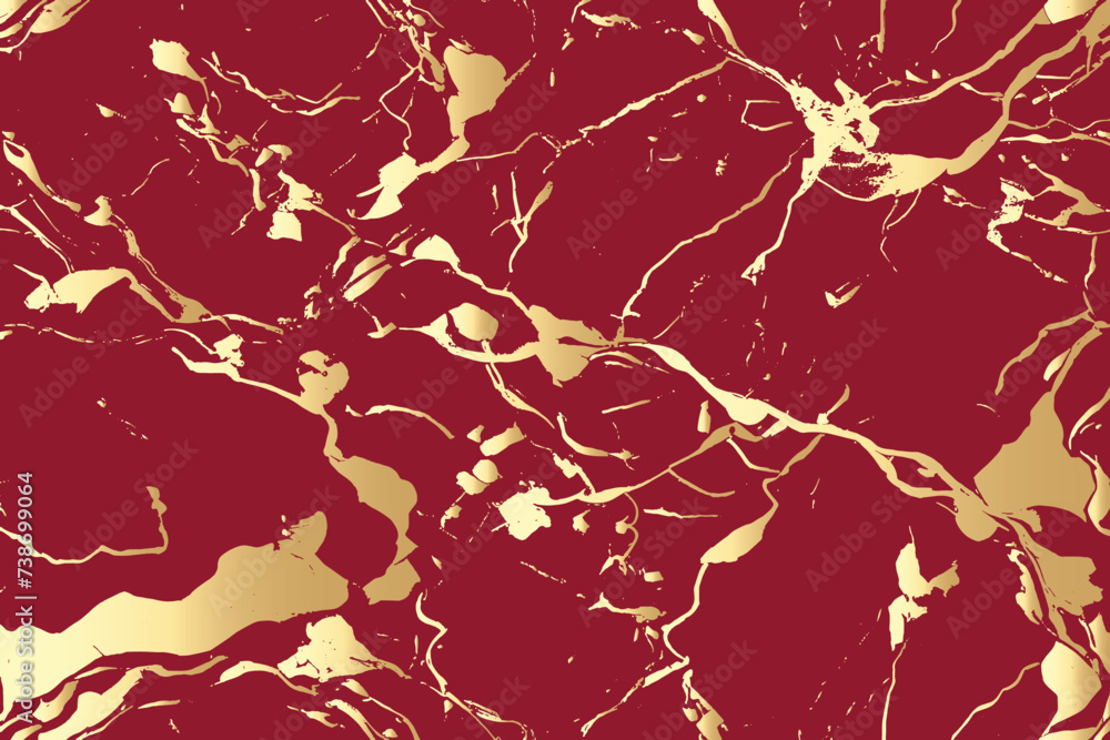 Modern red and golden maroon background. Gold marble texture. Golden ...