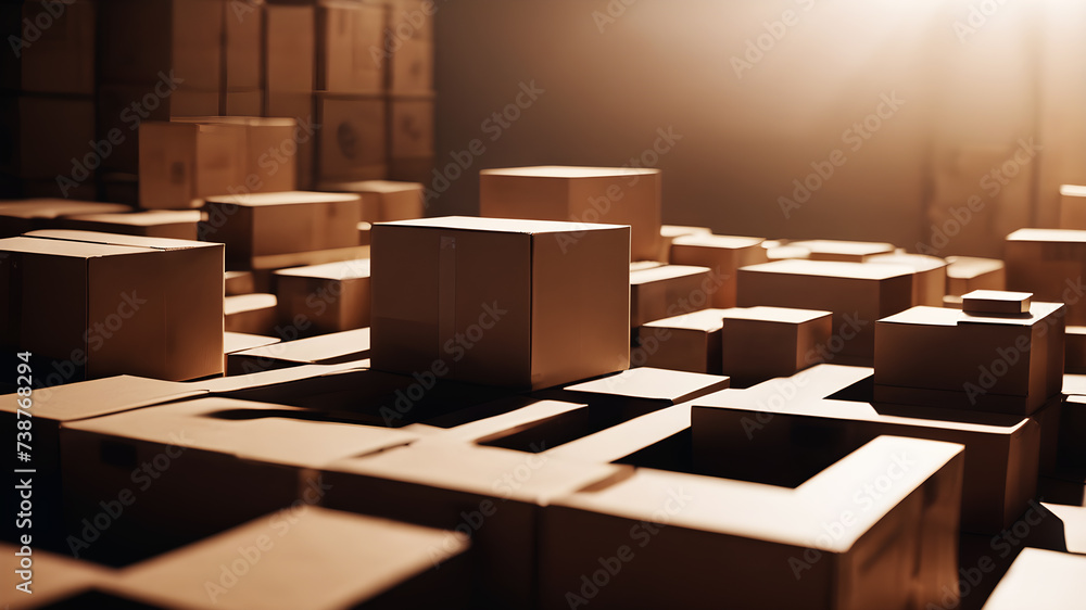 Play with optical illusions, using boxes to create depth, shadows, and ...