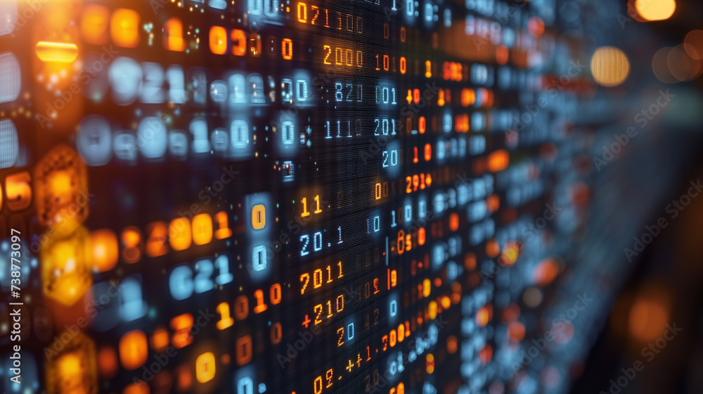 A sleek image of a SQL database interface on a computer screen, with a ...