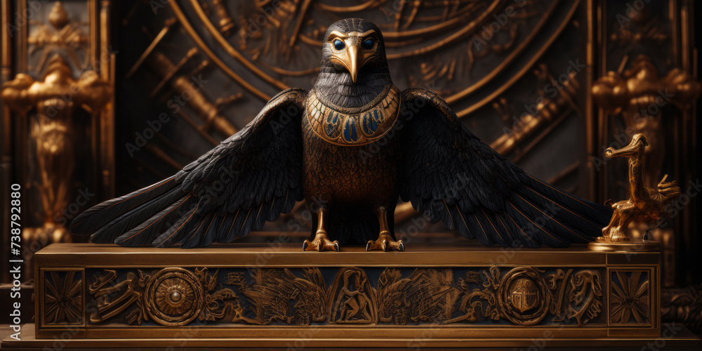 Horus falcon, Egyptian god of kingship, healing, protection, the sun ...