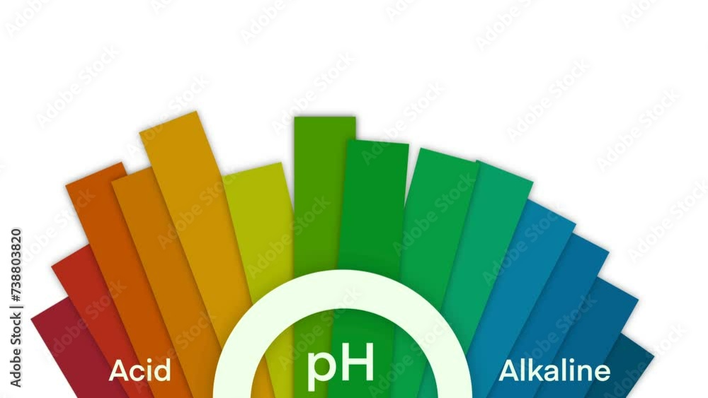Ph scale diagram, Ph scale vector graphic, Acid to base, pH scale Infographic acid-base balance ...