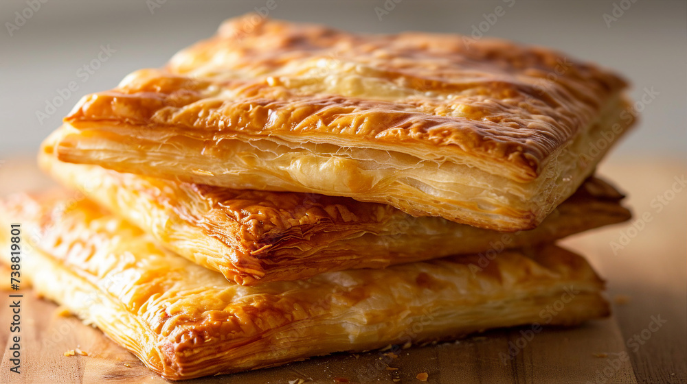 Feuilleté au Fromage - Cheese Puff Pastry Photo Stock Illustration ...