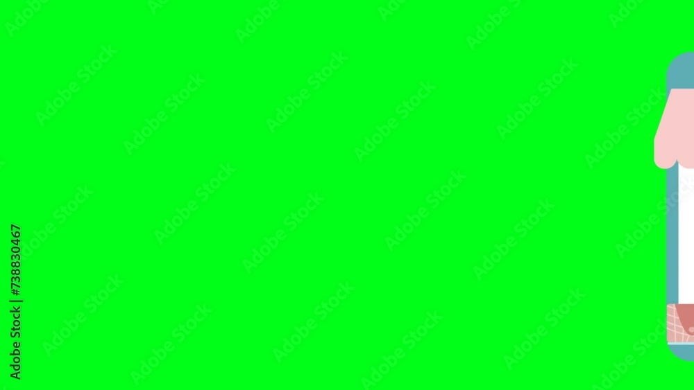 Order online animation. Loop animation. Grocery online shopping with ...