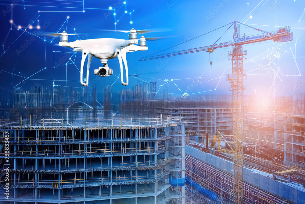Drone remote controlled by operated scans or sends virtual projection ...