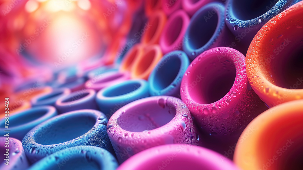 Abstract background 3D art concepts, simple shapes and forms, modern ...