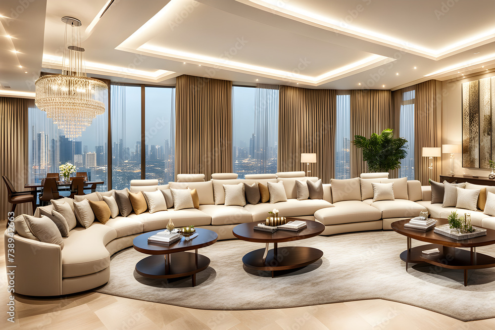 Where Opulence Resides: Embracing the Luxurious Open Space Aura Stock ...