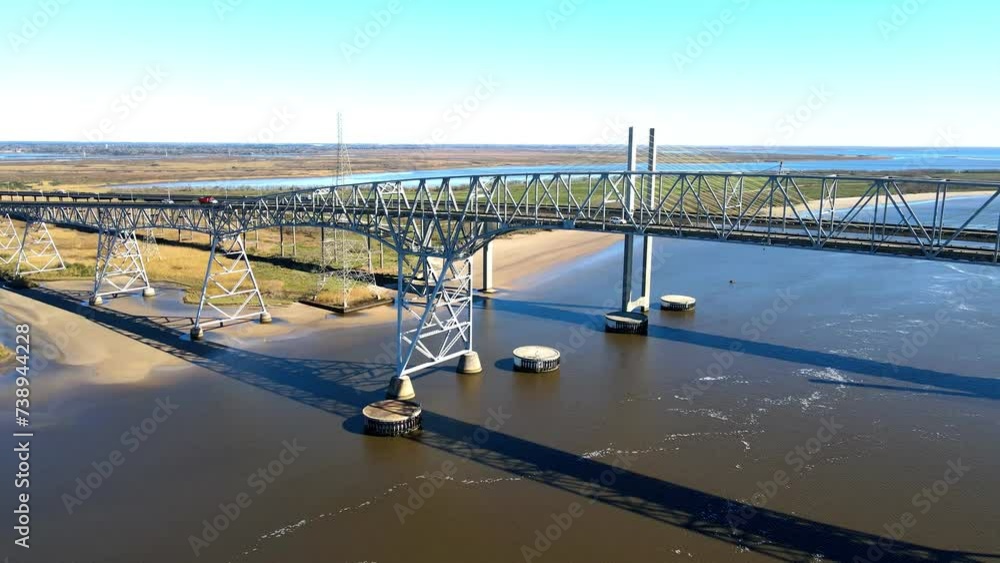 The Rainbow Bridge is a through truss bridge crossing the Neches River ...