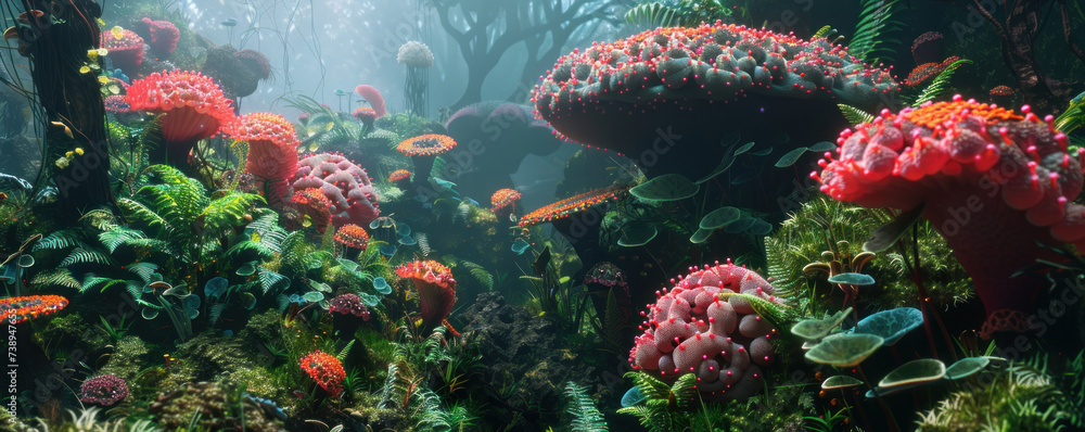 Alien world exploration first contact with extraterrestrial flora and ...