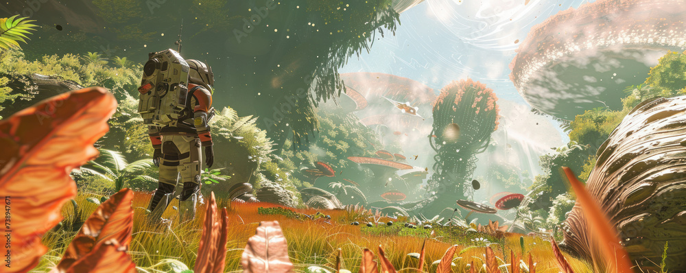 Alien world exploration first contact with extraterrestrial flora and ...