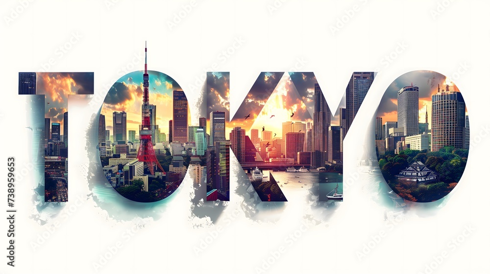 TOKYO Vintage Film Grain Collage: Photo-Style Montage with a Nostalgic ...