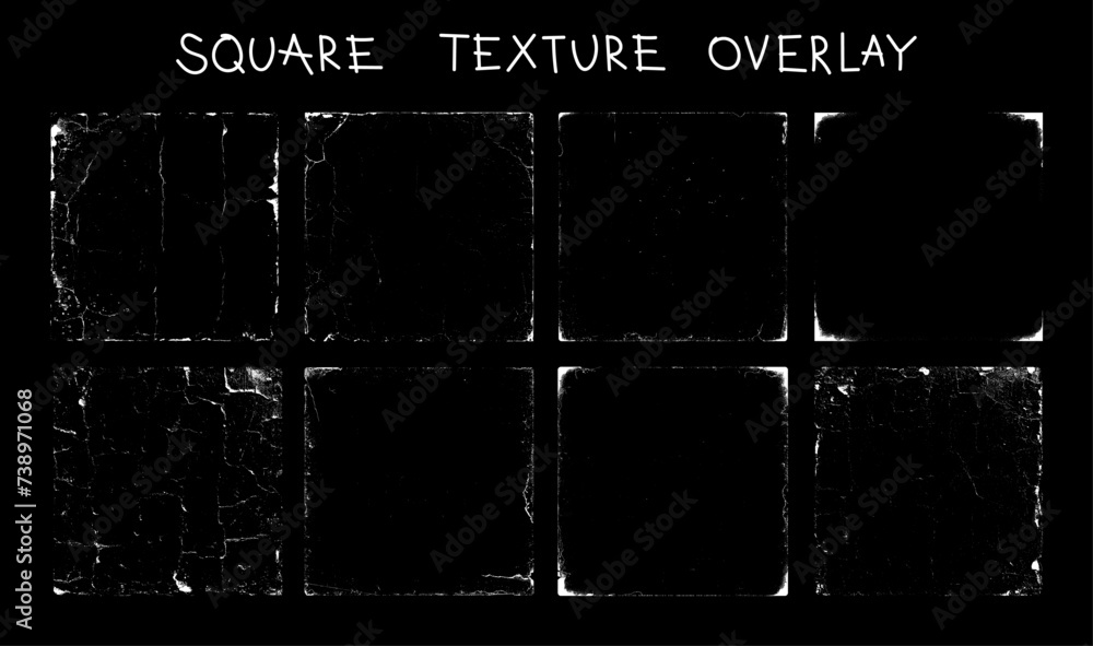 Overlay texture with old, worn effect for album cover. Grunge stamps ...