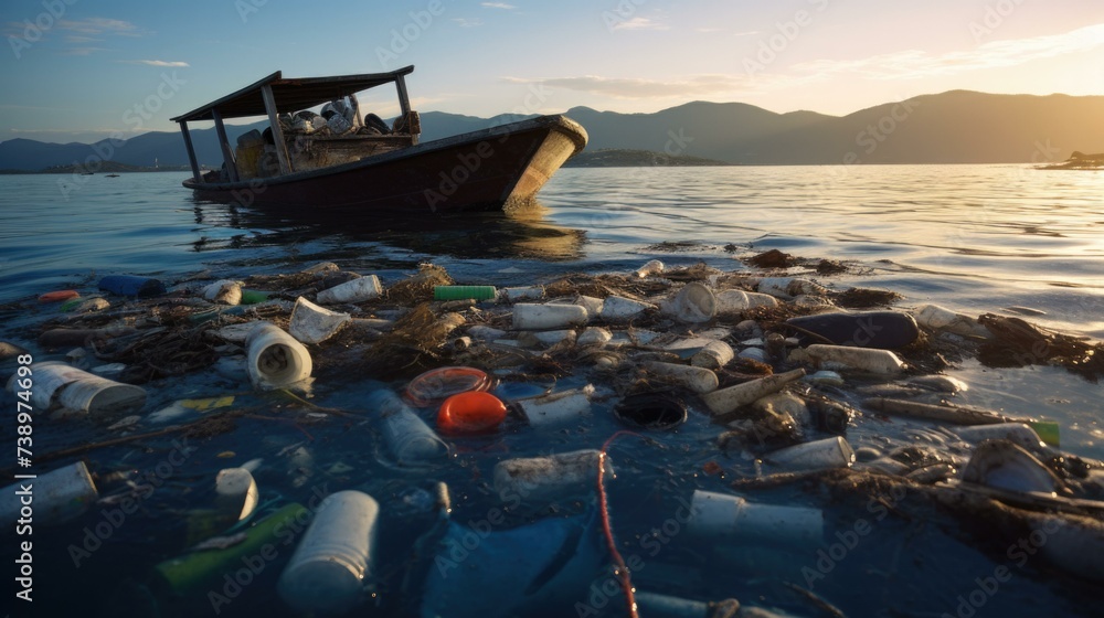 A powerful photograph capturing the devastating impact of plastic ...